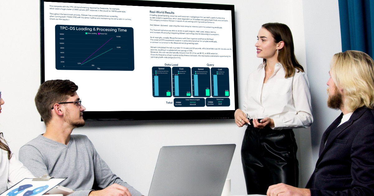 SQream Achieves Linear Scalability in TPC-DS Benchmark